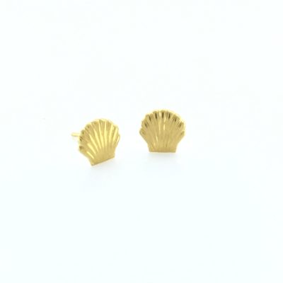 Gold Scallop Shell Earrings – JA234 – Sensitively Yours